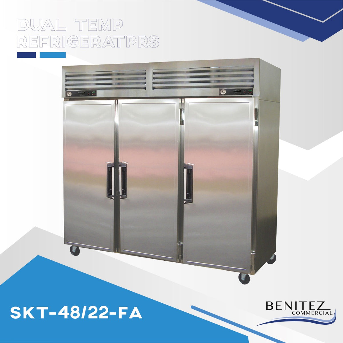 DUAL TEMP REFRIGERATORS SKT-48/22-FA – Benitez Commercial